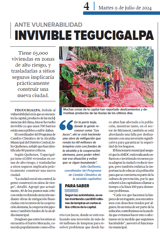 PAG 4. INVIVIBLE TEGUCIGALPA