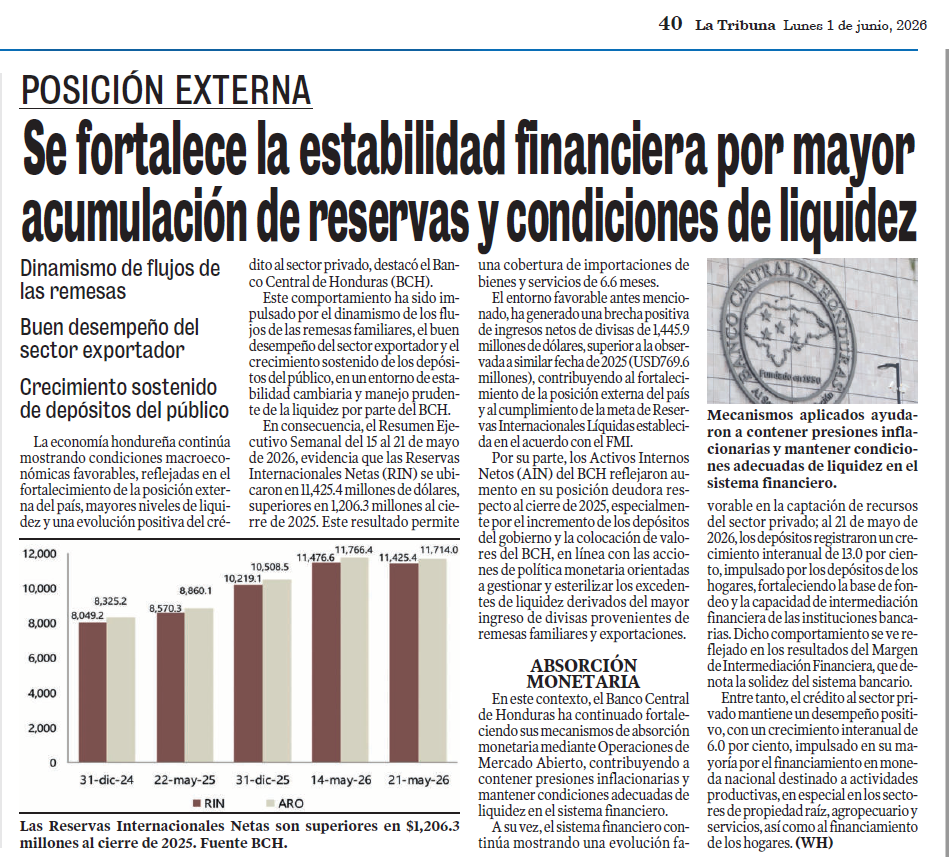 PAG 40. SE FORTALECE LA ESTABILIDAD FINANCIERA POR MAYOR ACUMULACIÓN DE ...